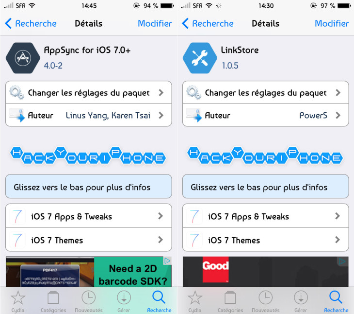 LinkStore : le véritable App Store gratuit sur iOS 7