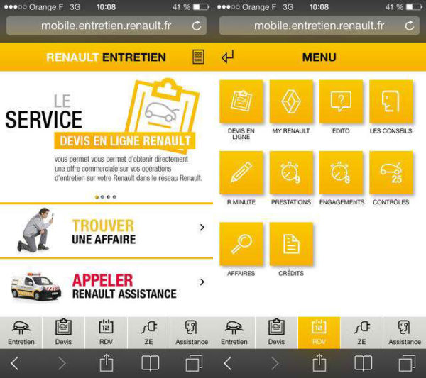 Renault Service : l'app iPhone indispensable à tout possesseur d'une ...