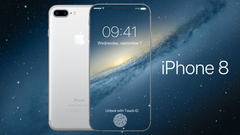 Concept : un iPhone 8 edge-to-edge avec la recharge sans fil