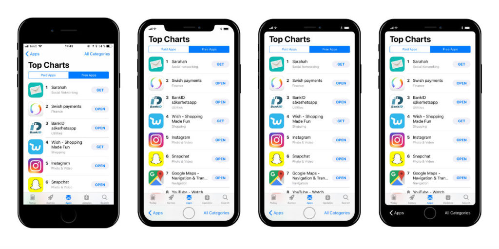 iPhone 8 : un concept imagine l'affichage de l'App Store sur l'écran