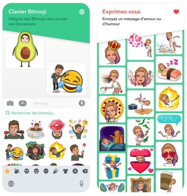 App du jour : Bitmoji (iPhone - gratuit)