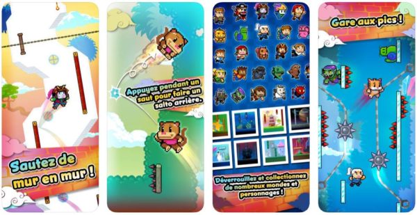 Jeu du jour : Wall Kickers (iPhone & ipad - gratuit)