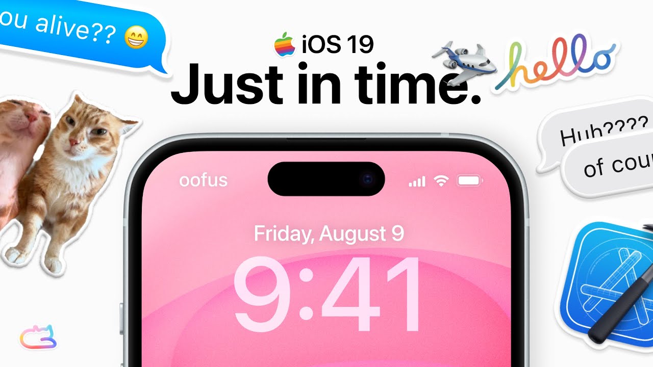 iOS 19 : concept avec stickers sur l'écran de verrouillage et d'autres ...